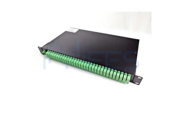 SC/APC 1×64 Fiber Optic PLC Splitter 1U Rack